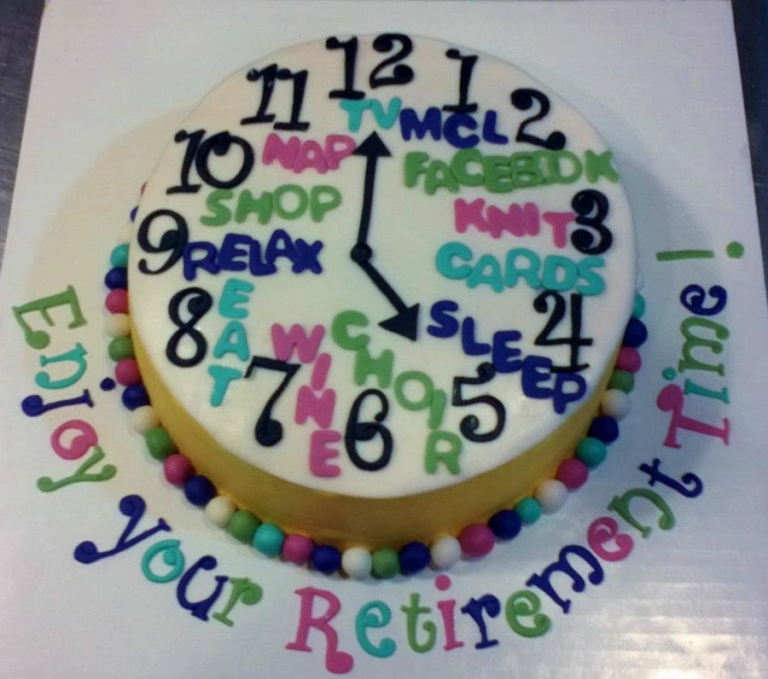 88+ Retirement Cake Ideas & Sayings We Love - BingingJoy
